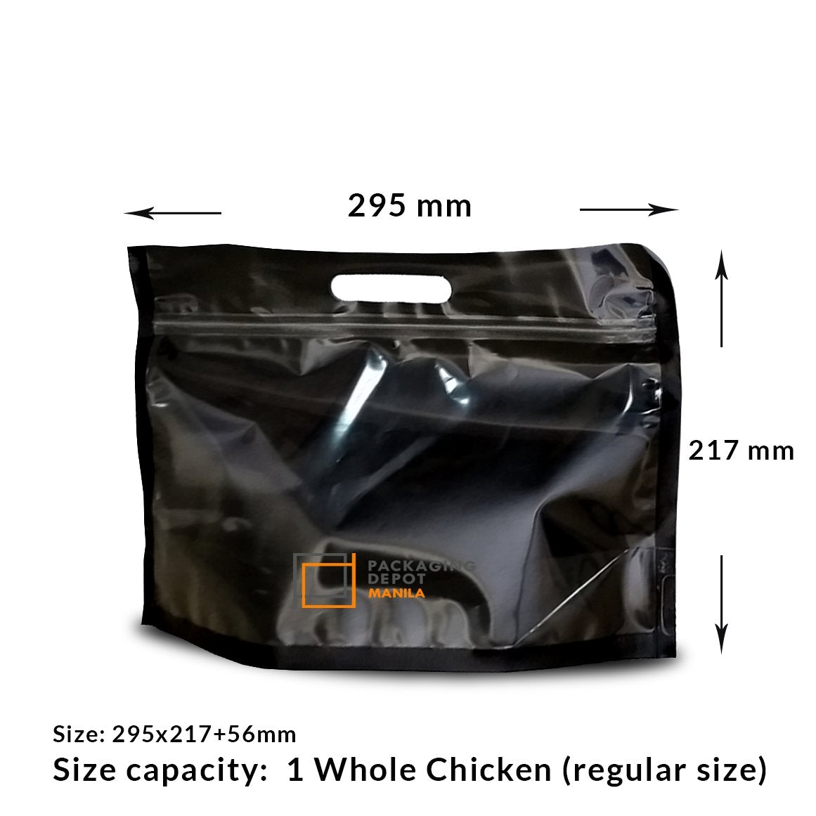 Roast Chicken Bag with zip lock | Clear Black – Packaging Depot Manila
