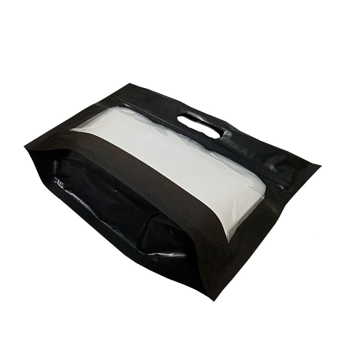 Roast Chicken Bag with zip lock | Matte Black Window – Packaging Depot ...