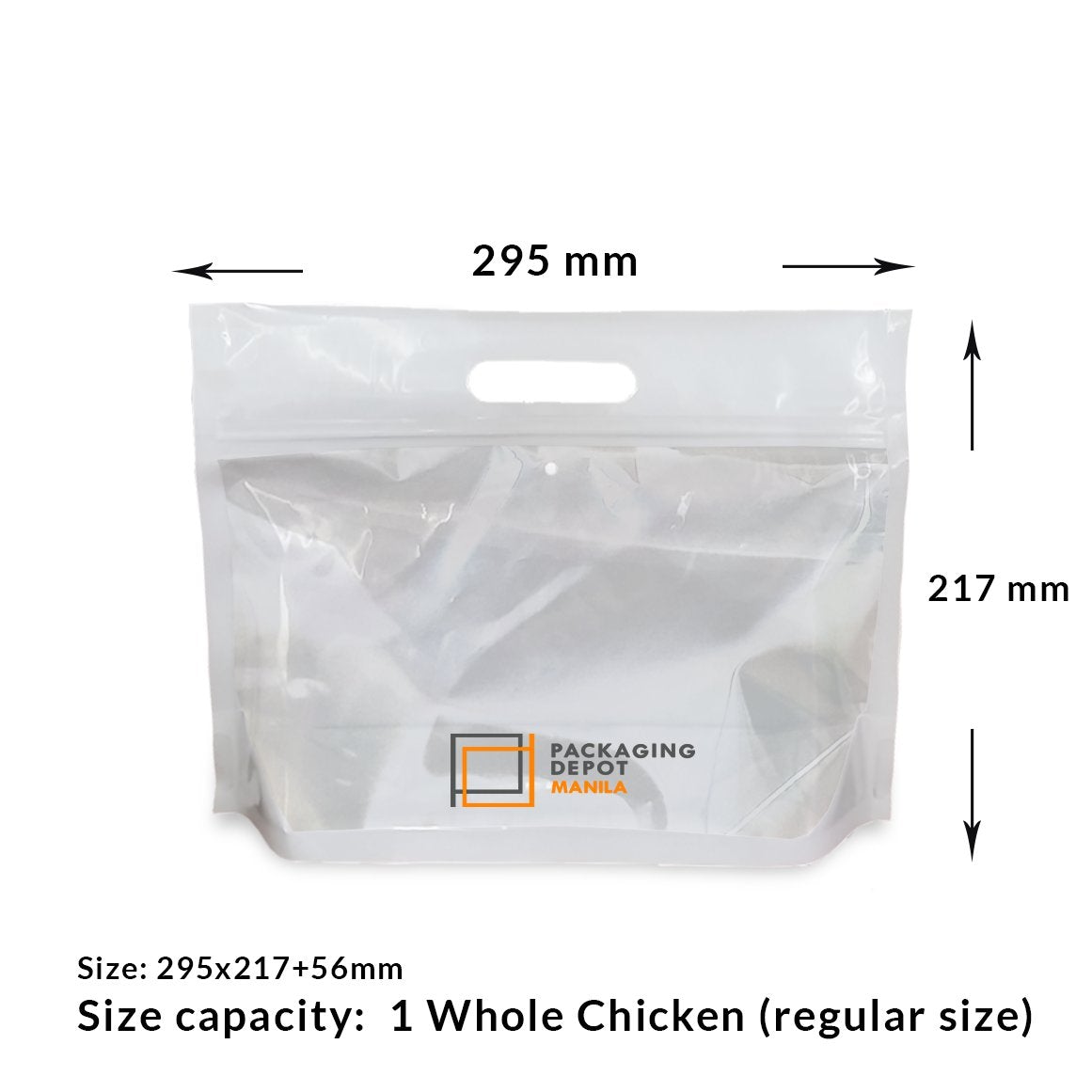 Roast Chicken Bag with zip lock | Clear White – Packaging Depot Manila
