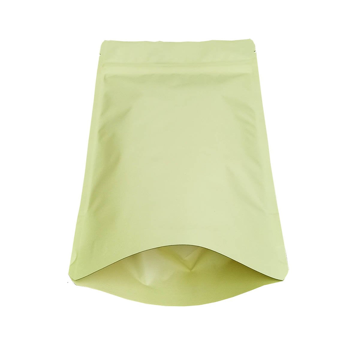 Stand Up Pouch with zip lock | Aluminum Matte Yellow – Packaging Depot ...